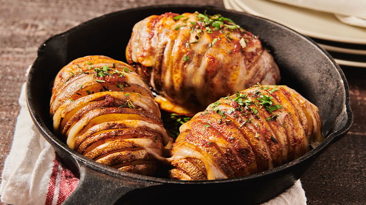 Nashville Hot Hasselback Potatoes | Club House for Chefs