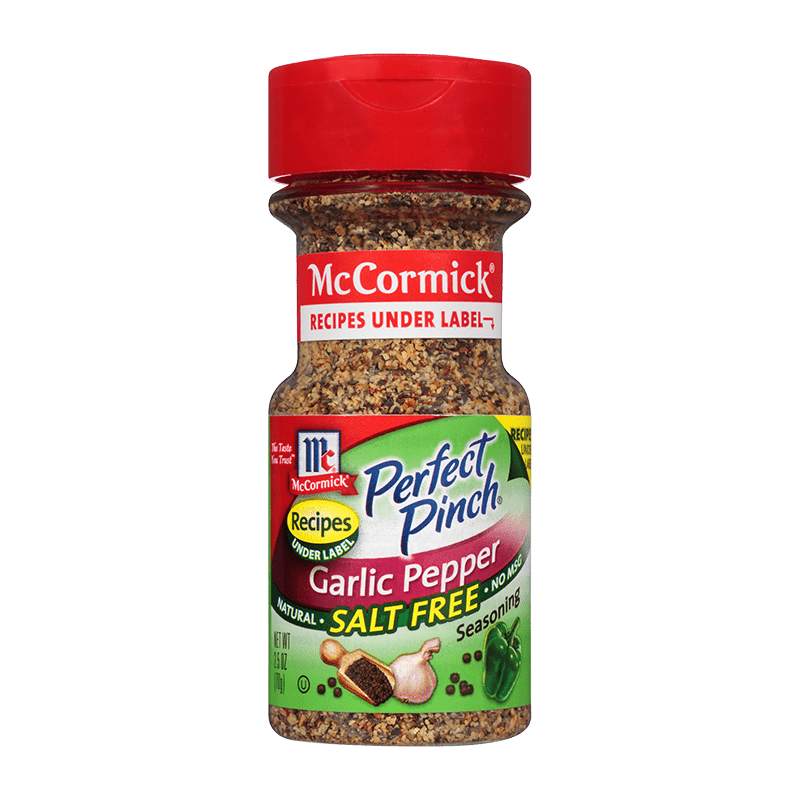 MCCORMICK® PERFECT PINCH® GARLIC PEPPER SALT FREE SEASONING ...