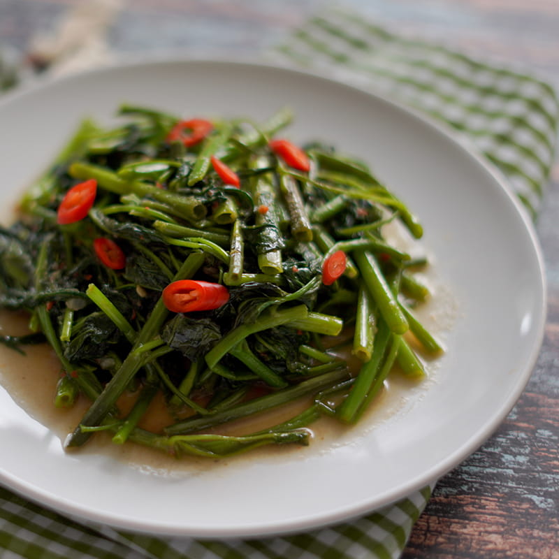 Stir Fried Water Spinach with Belacan | McCormickAsia.com