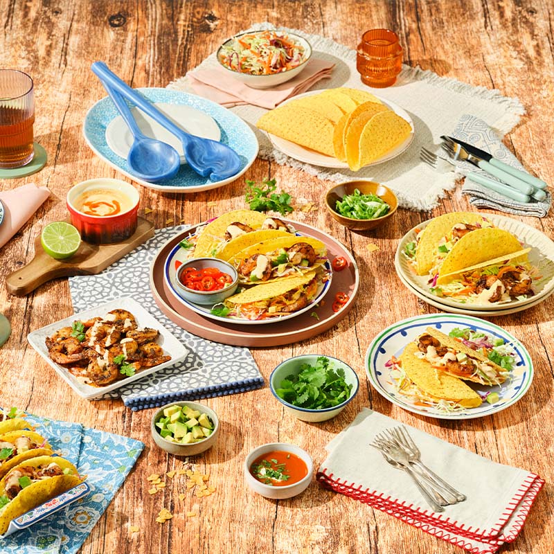 Chili Garlic Prawn Tacos | Cholula