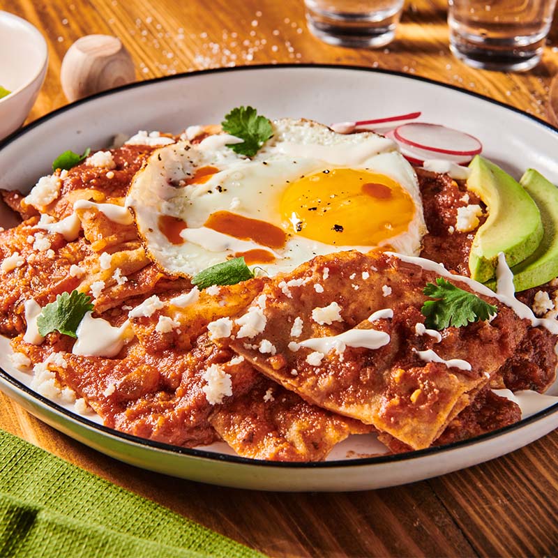 Authentic Chilaquiles Recipe Chilaquiles Rojas With Fried Eggs