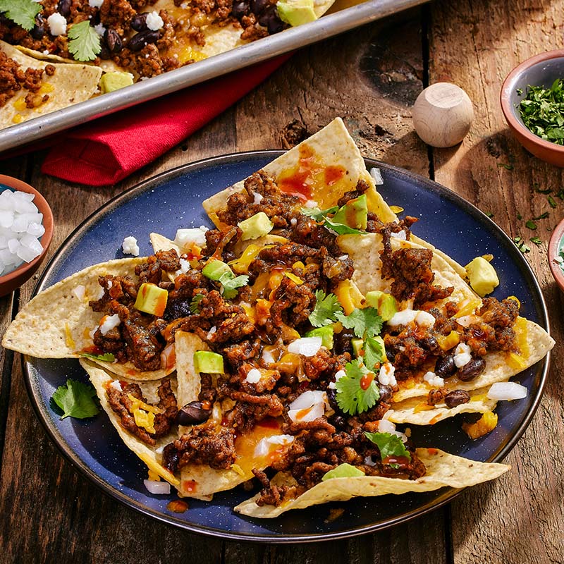 Loaded Beef Nachos | Cholula